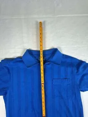 Tropi-Cool | Shirts | Tropicool Vintage Striped Zipup Polo Shirt Size ...